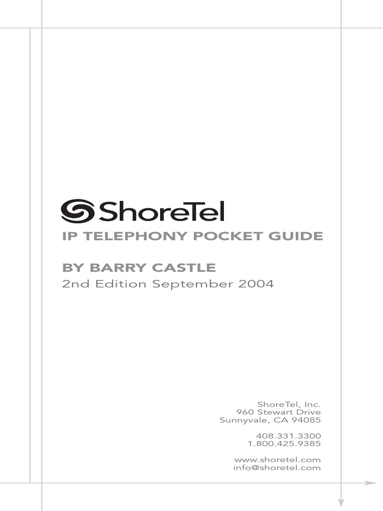 Ip Telephony Pocket Guide by Barry Castle: 2nd Edition September 2004 ...