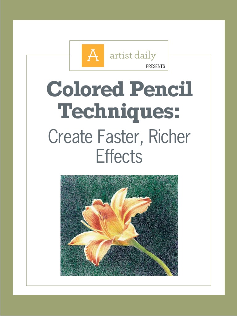 Colored Pencil Techniques | PDF | Watercolor Painting | Drawing