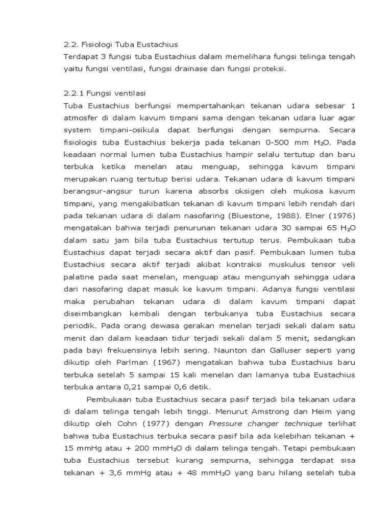 Fungsi Tuba Eustachius | PDF