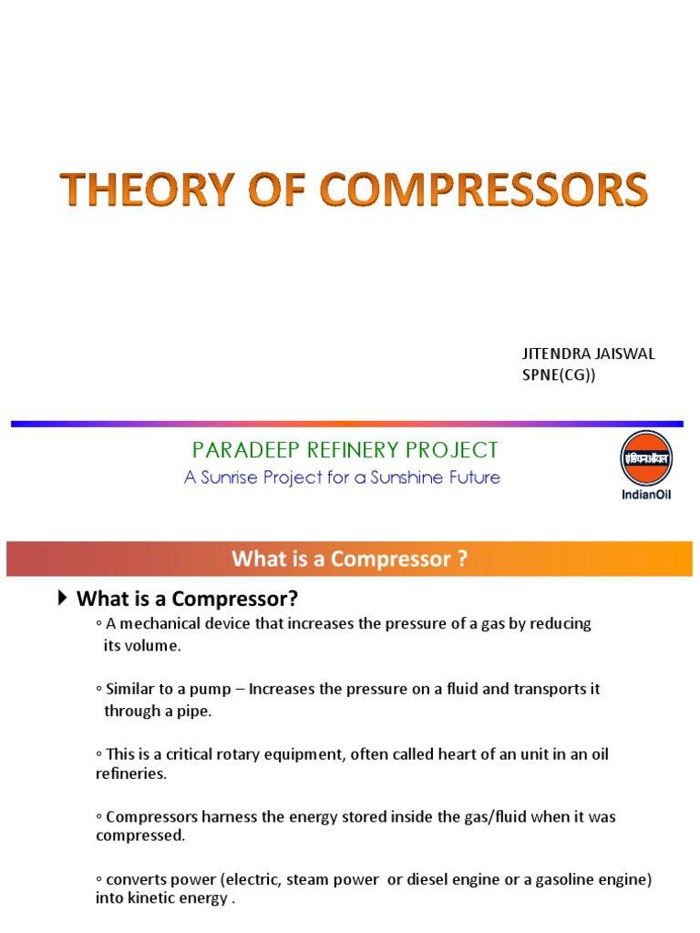 Theory of Compressors | PDF | Gas Compressor | Turbomachinery