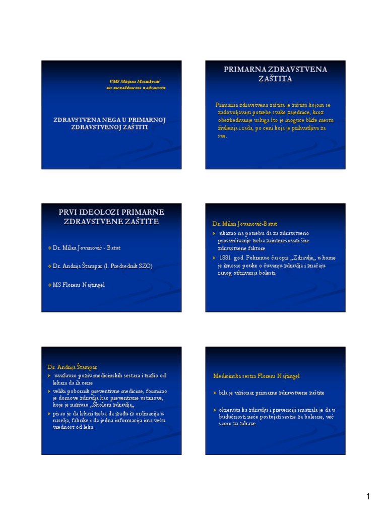 Primarna Zdravstvena ZA Š Tita