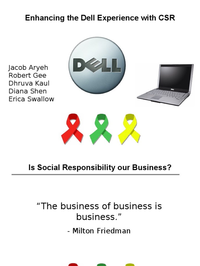 Dell's Strategic CSR Initiatives | PDF | Corporate Social ...