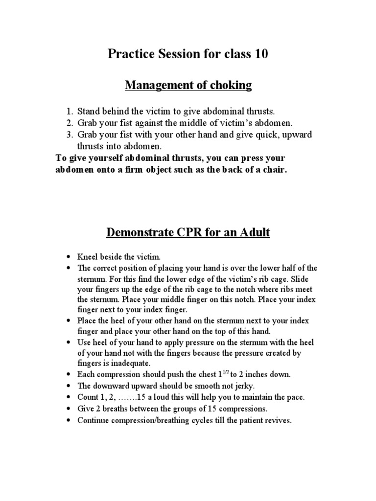 First Aid Practice Sessions | PDF | Thorax | Human Anatomy