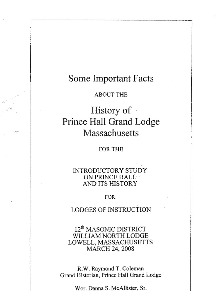 Prince Hall Facts | PDF