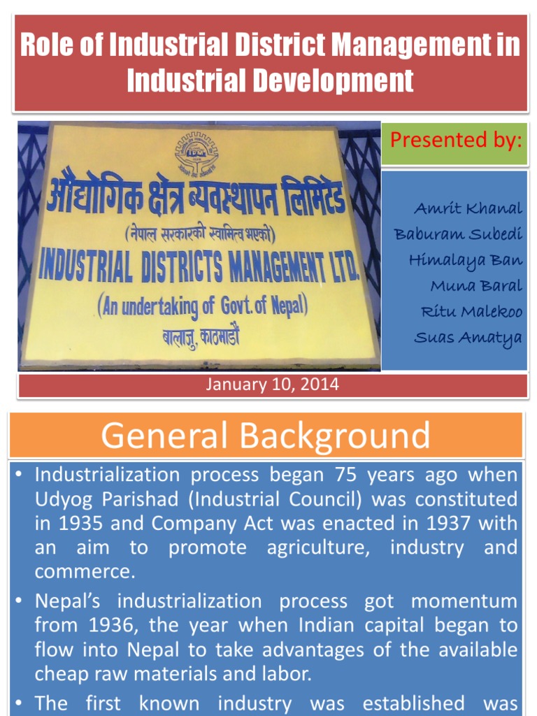 Industrial District Management | PDF | Nepal | Infrastructure