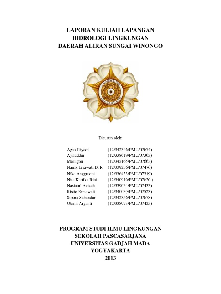 Laporan Hidrologi DAS Winongo S2 IL 2012 | PDF