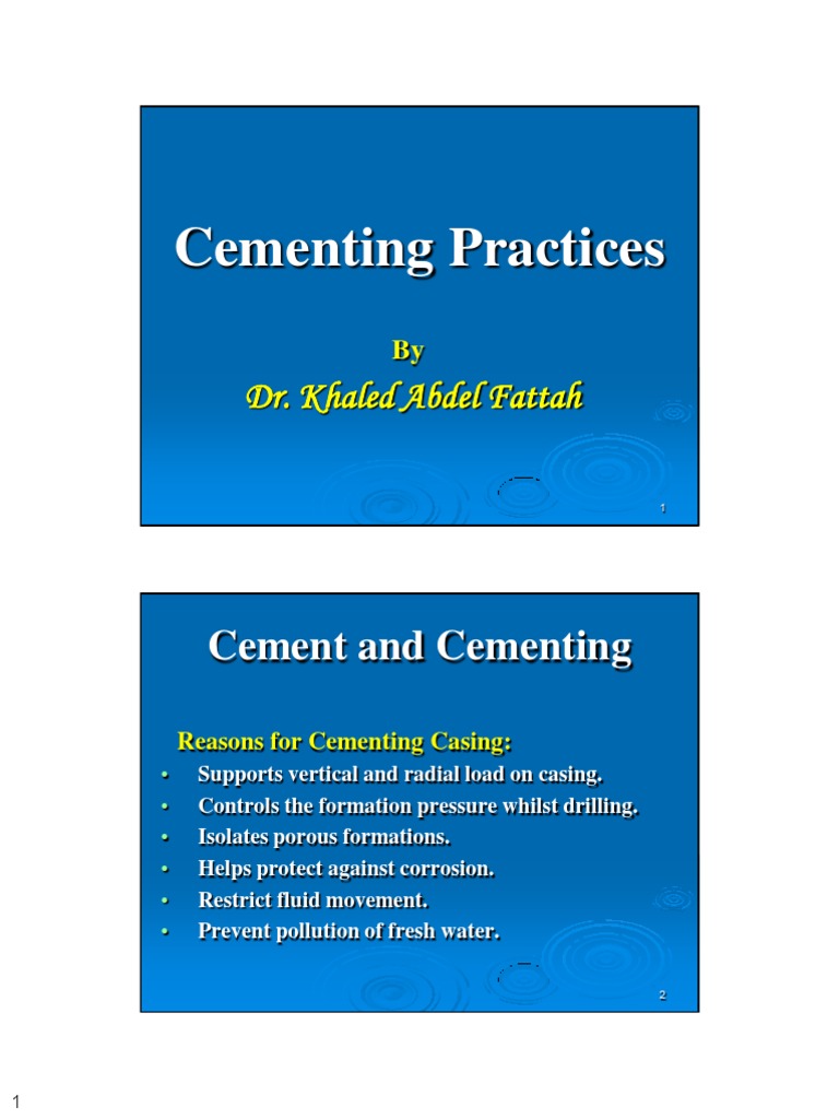 Cementing Practices | PDF | Casing (Borehole) | Continuum Mechanics