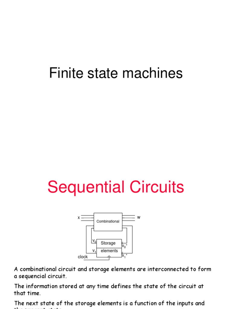 Finite State Machines | PDF | Computer Engineering | Electronic Engineering
