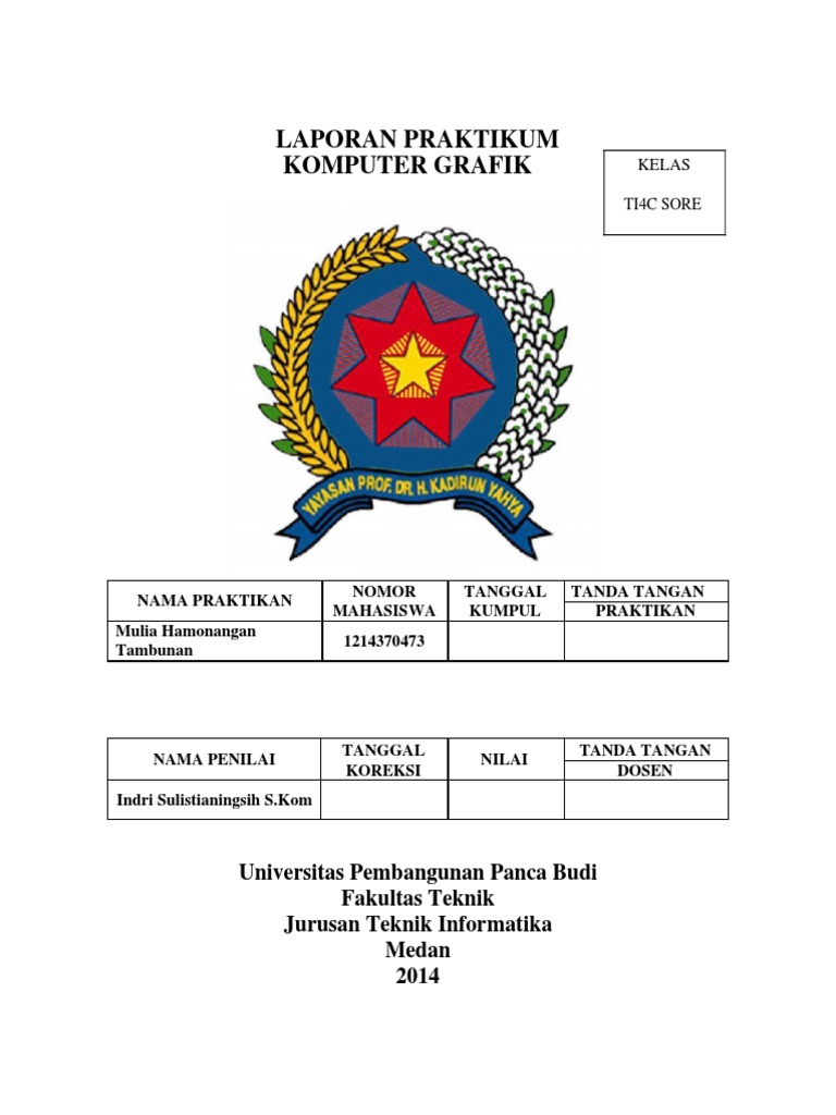Laporan Praktikum KOMPUTER GRAFIK Menggunakan OpenGL 2 | PDF