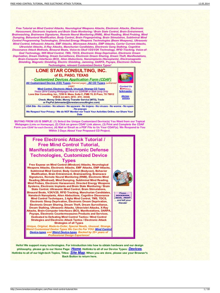 Strahlenfolter Stalking - Ti - Free Mind Control Tutorial, Free ...