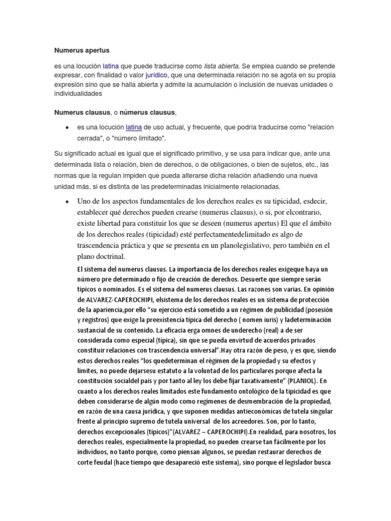 Numerus Apertus | PDF | Propiedad | Información del gobierno