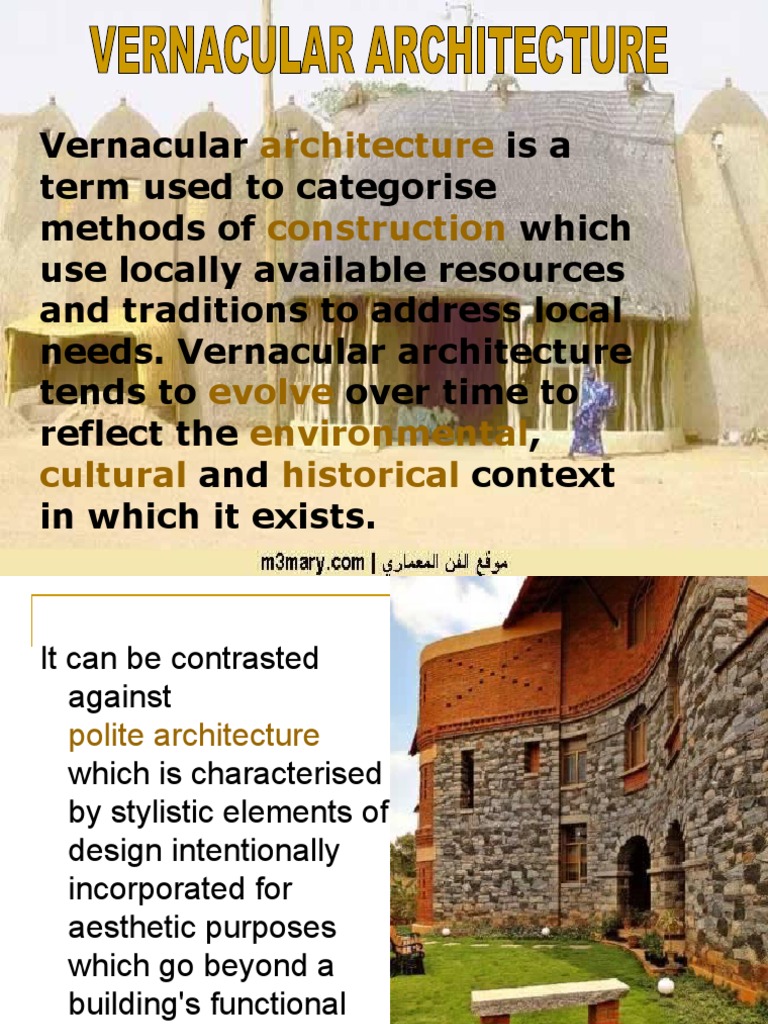 Vernacular Architecture | PDF | Engineering | Cognition