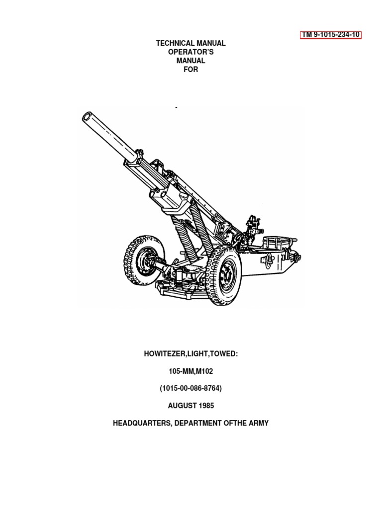 105mm Howitzer Blueprints