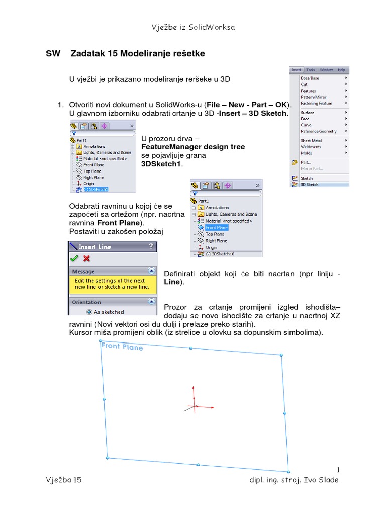 SolidWorks - Vjezba 15 | PDF