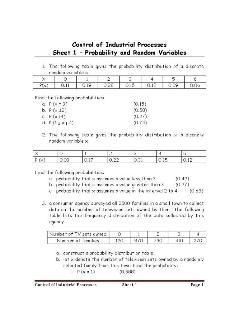 Probability Distributionsh | PDF | Probability Distribution | Standard Deviation