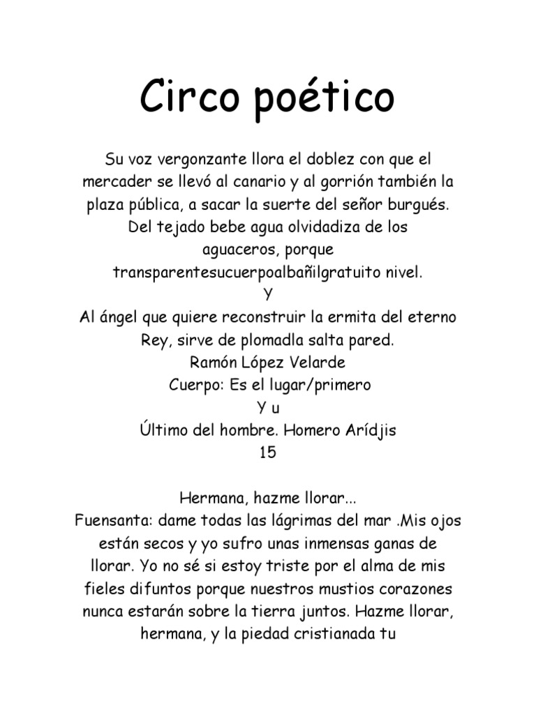 Circo Poético Pdf Dom Luna