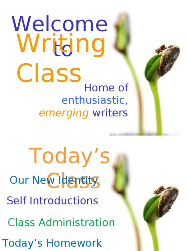 Writing Lesson 1 Opener-Darren | PDF