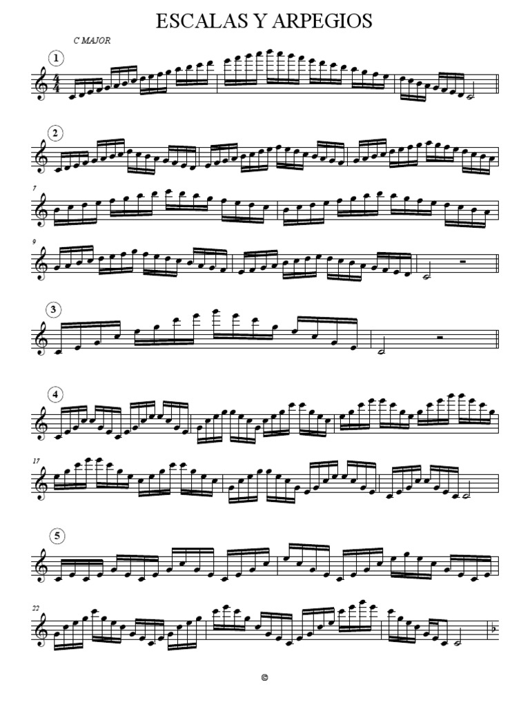 Escalas y Arpegios PDF | PDF