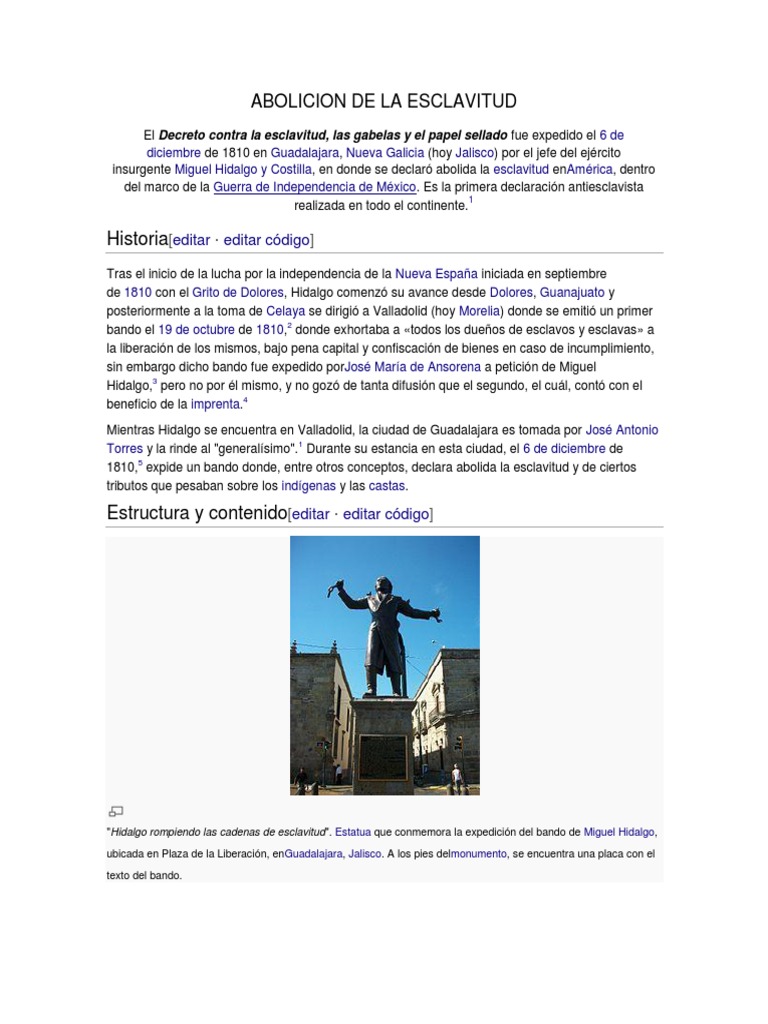 Abolicion de La Esclavitud | Gobierno | Política