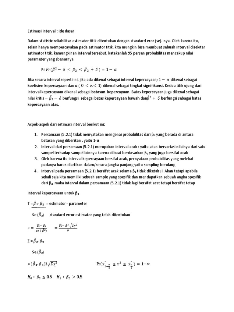 Estimasi Interval | PDF