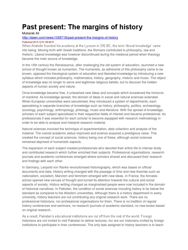 The Margins of History | PDF | Social Science | Rhetoric