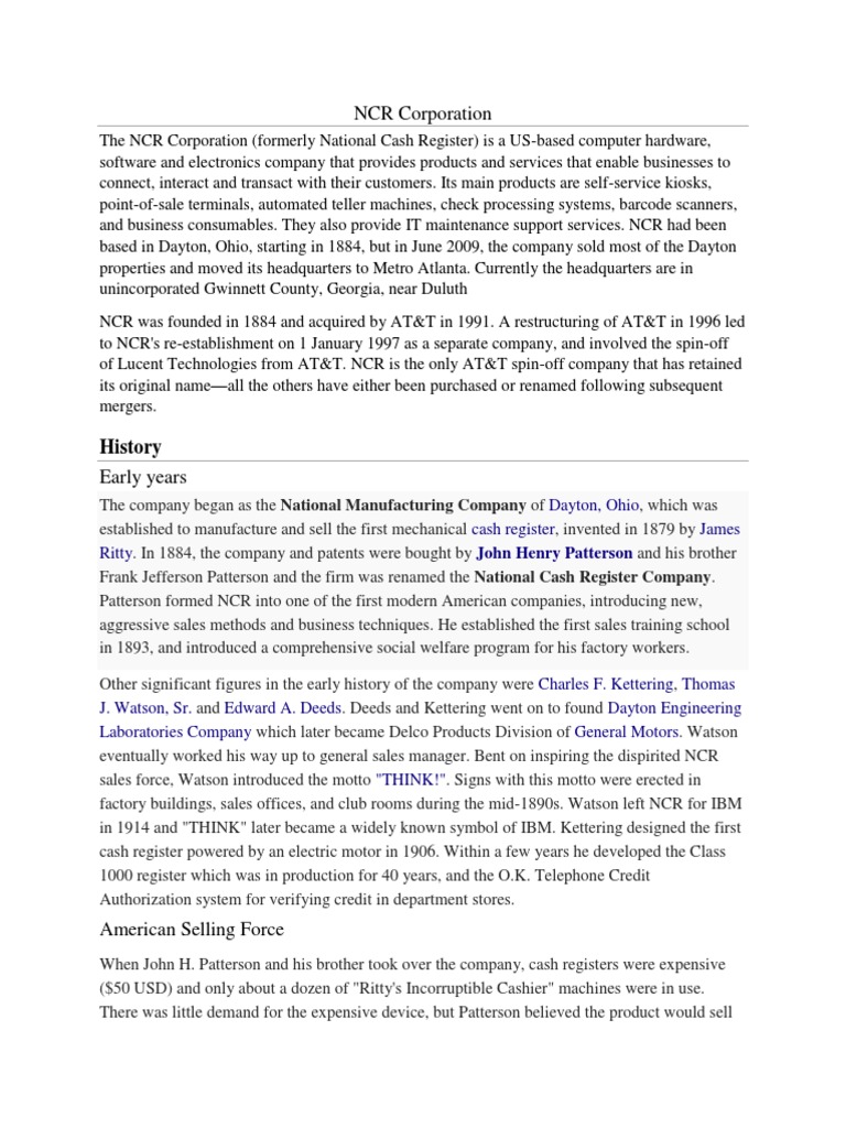 NCR Wiki | PDF | Computing | Computer Hardware