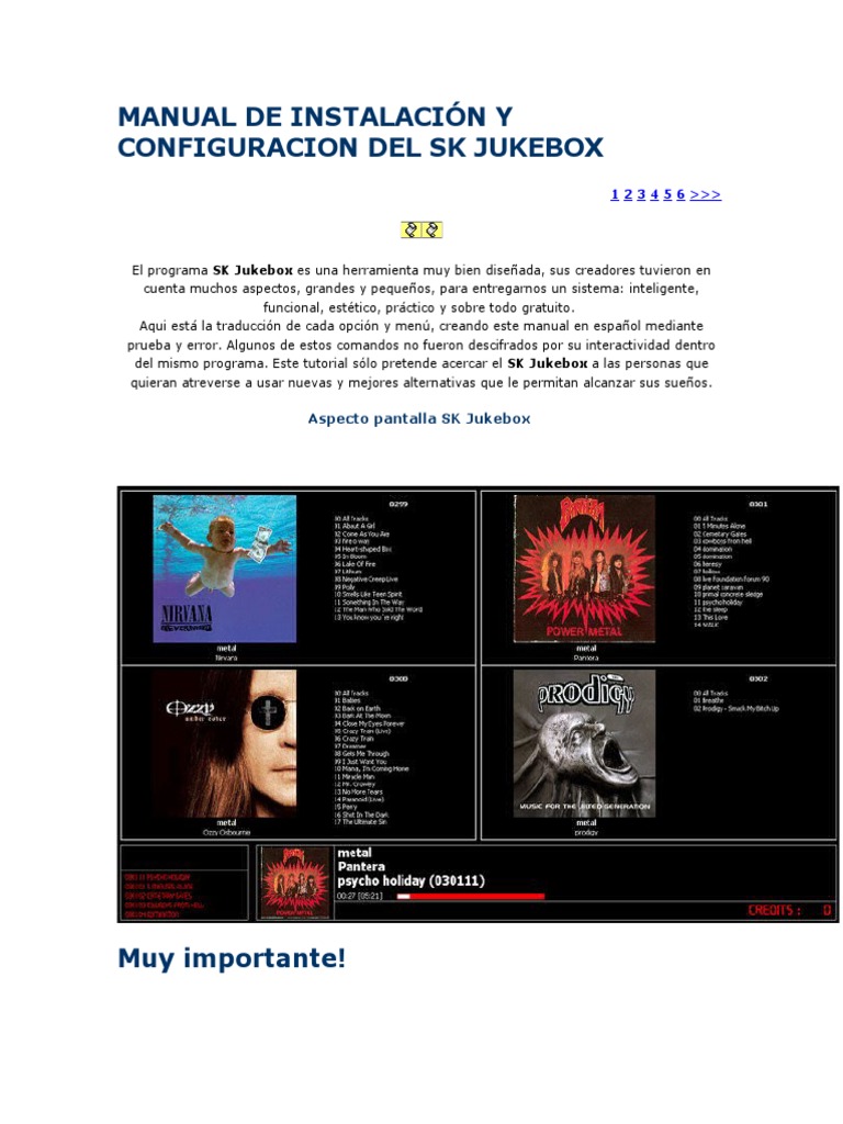 Manual de Instalación y Configuracion Del SK Jukebox | PDF | Archivo de computadora | Ventana ...