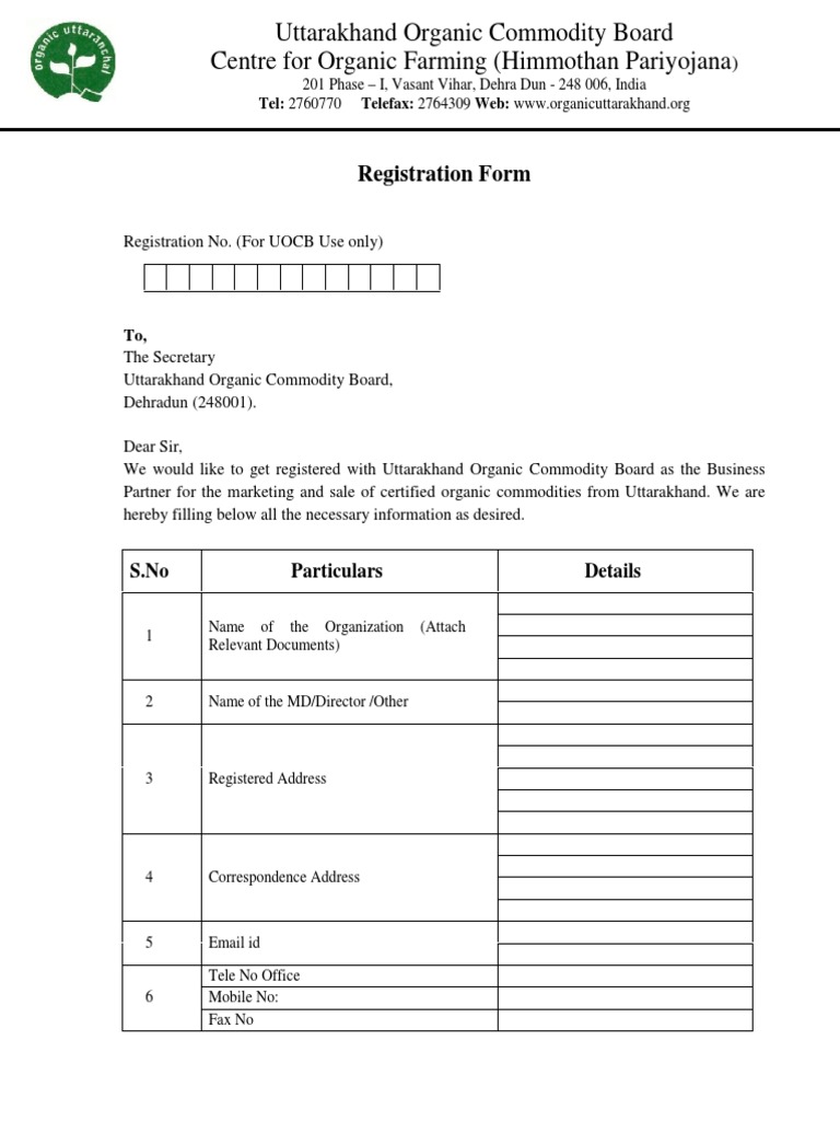 Buyer Registration Form | Retail | Fee