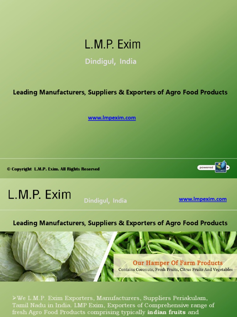 Agro Fresh Food Products | PDF | Coconut | Vegetables