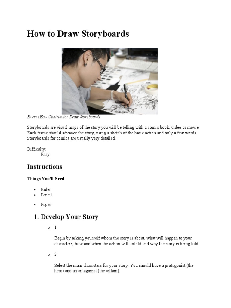 How To Draw Storyboards | PDF | Media Industry | Art Media