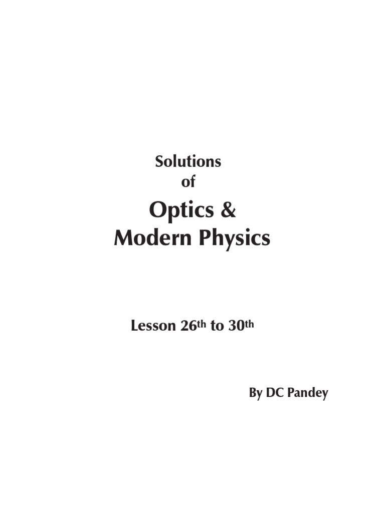 Optics (Only Reflection) | PDF