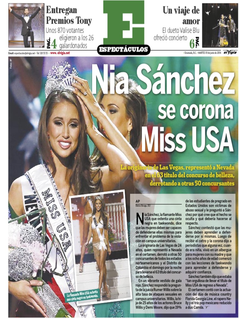 Espectáculos 10 de junio 2014