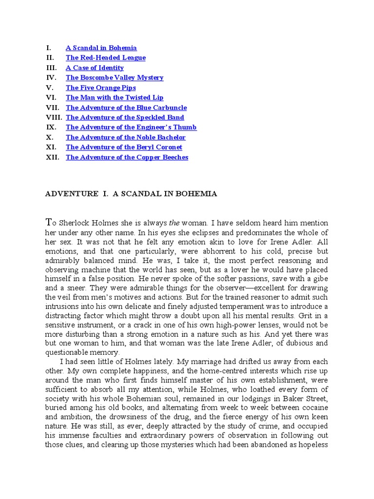 I. II. Iii. IV. V. VI. Vii. Viii. IX. X. XI. Xii.: Adventure I. A ...