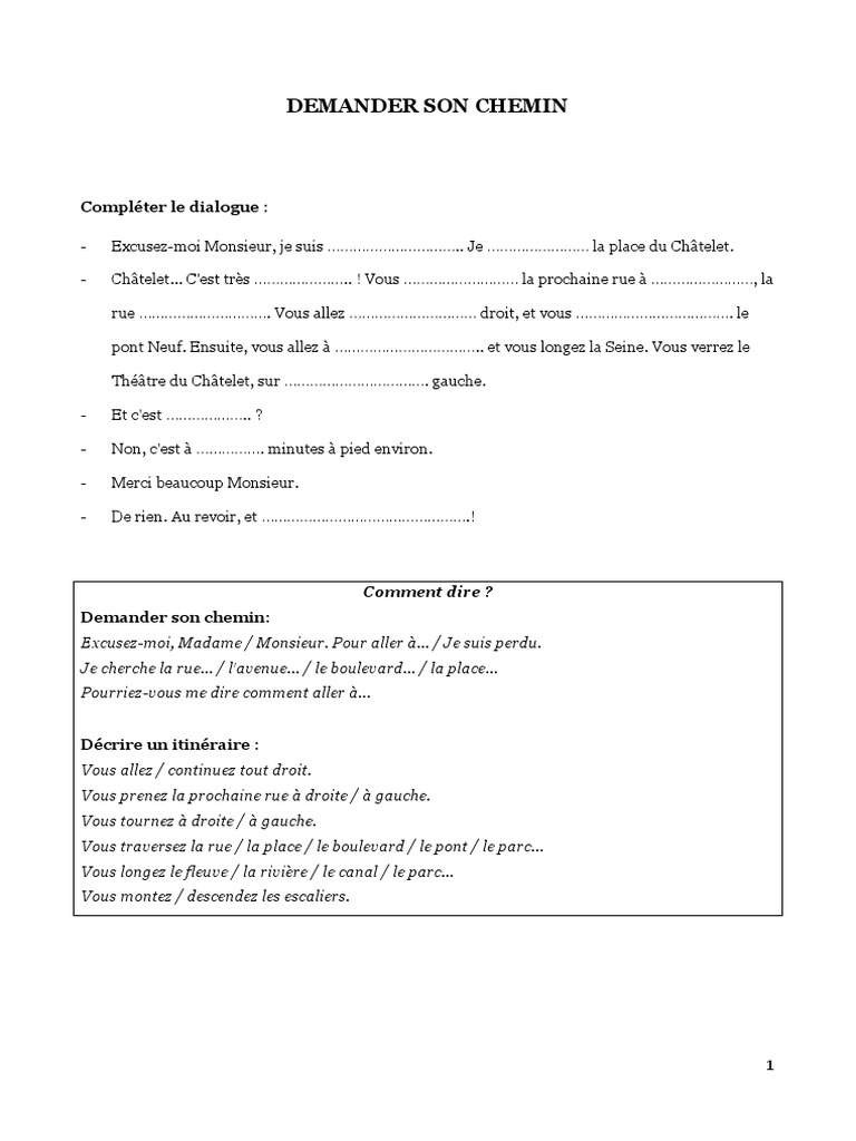 Demander Son Chemin | PDF