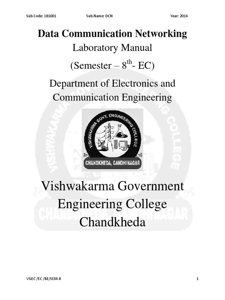 Data Communication & Networking Lab Manual | PDF | Cipher | File ...
