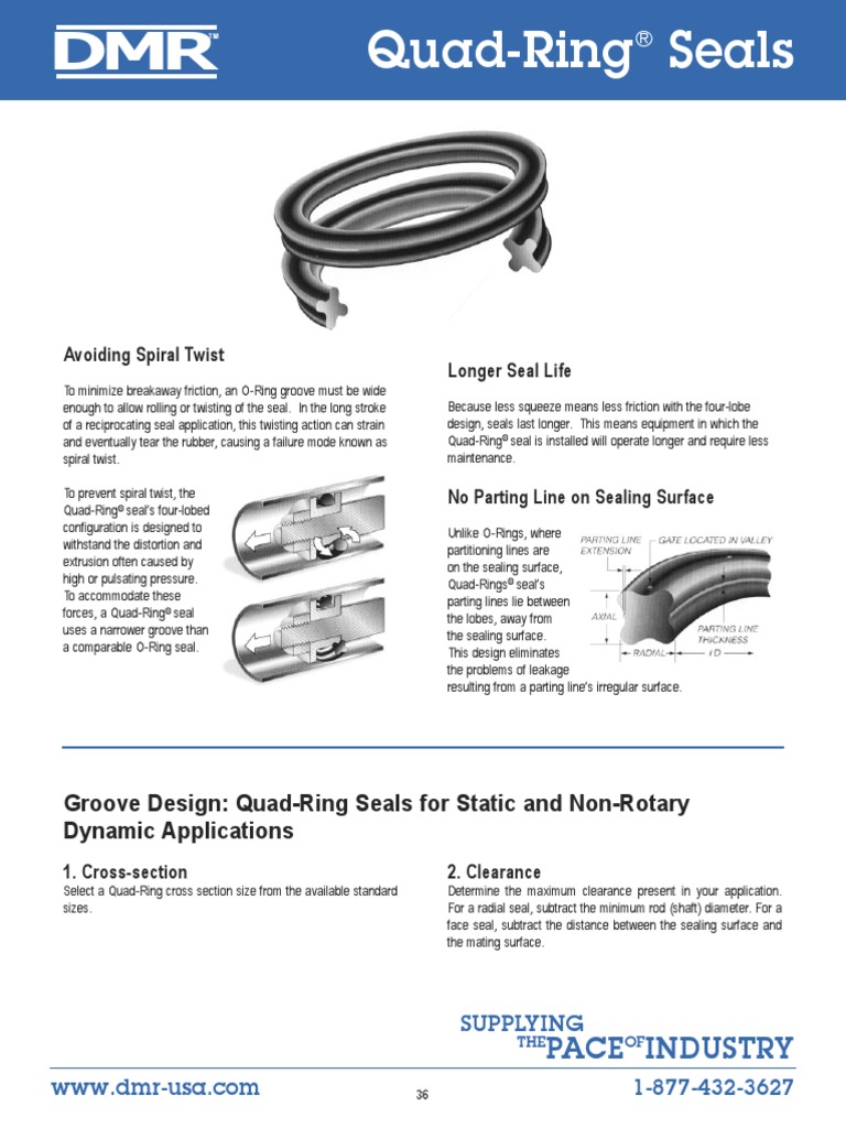 118 DMR Quad Ring GrooveDesign 01 | PDF | Engineering Tolerance ...