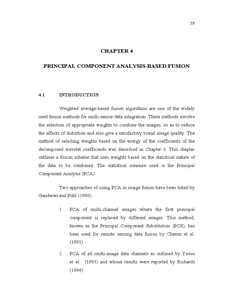 Chapter-4 Principal Component Analysis-Based Fusion | PDF | Principal Component Analysis ...