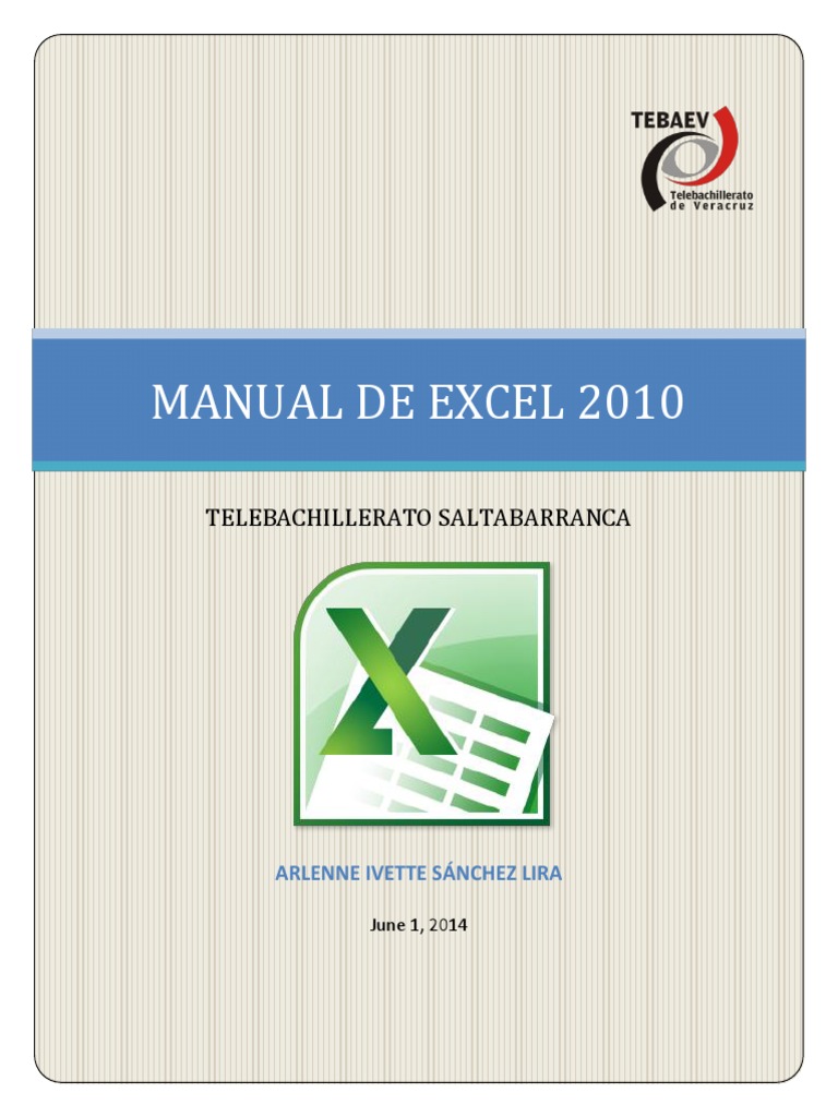Manual de Excel 2010 | PDF | Hoja de cálculo | Microsoft Excel