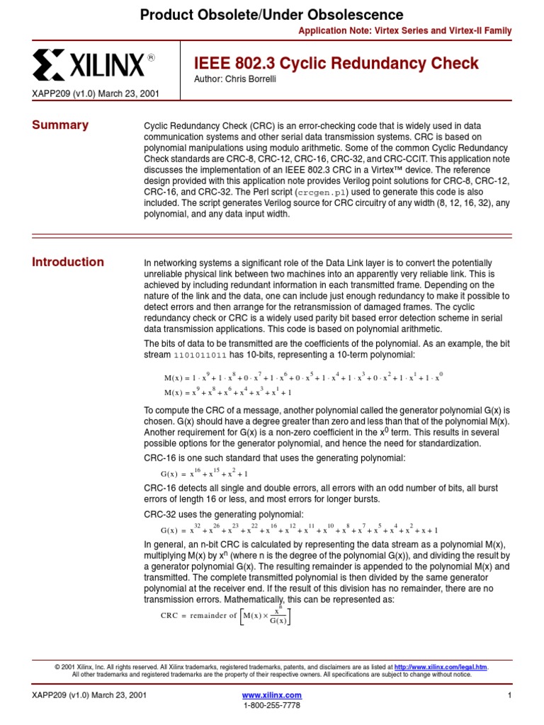 CRC Calculation | Download Free PDF | Theoretical Computer Science ...