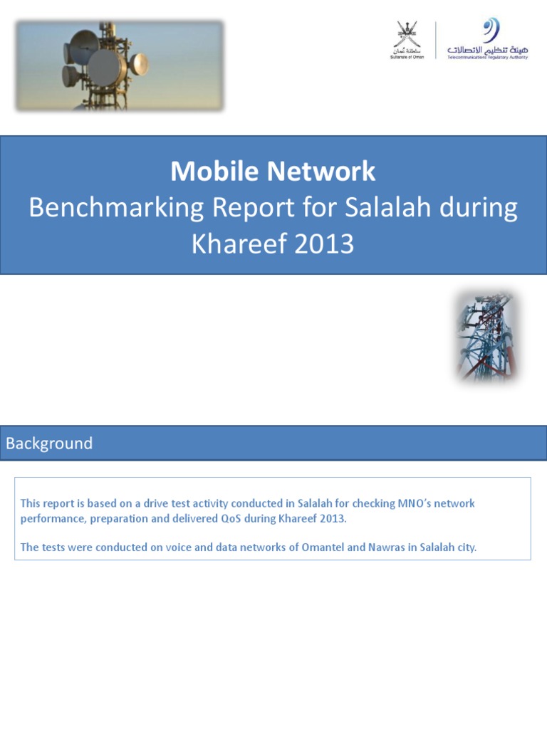 Mobile Network Drive Test Benchmarking Report | PDF