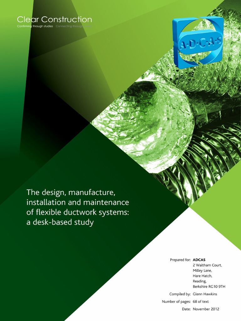 Flexible Ductwork Report - November 2011v2 | PDF | Duct (Flow ...