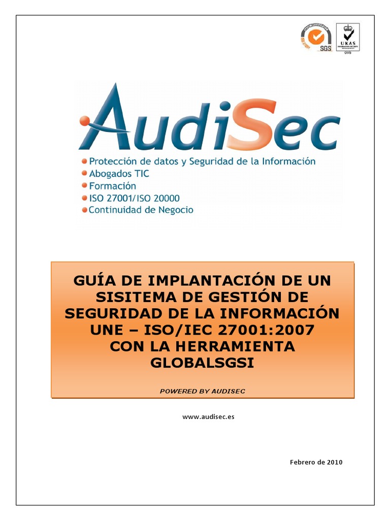 Guia de Implantación de Sgsi - Iso 27001 | PDF | Seguridad de información | Tecnología de ...