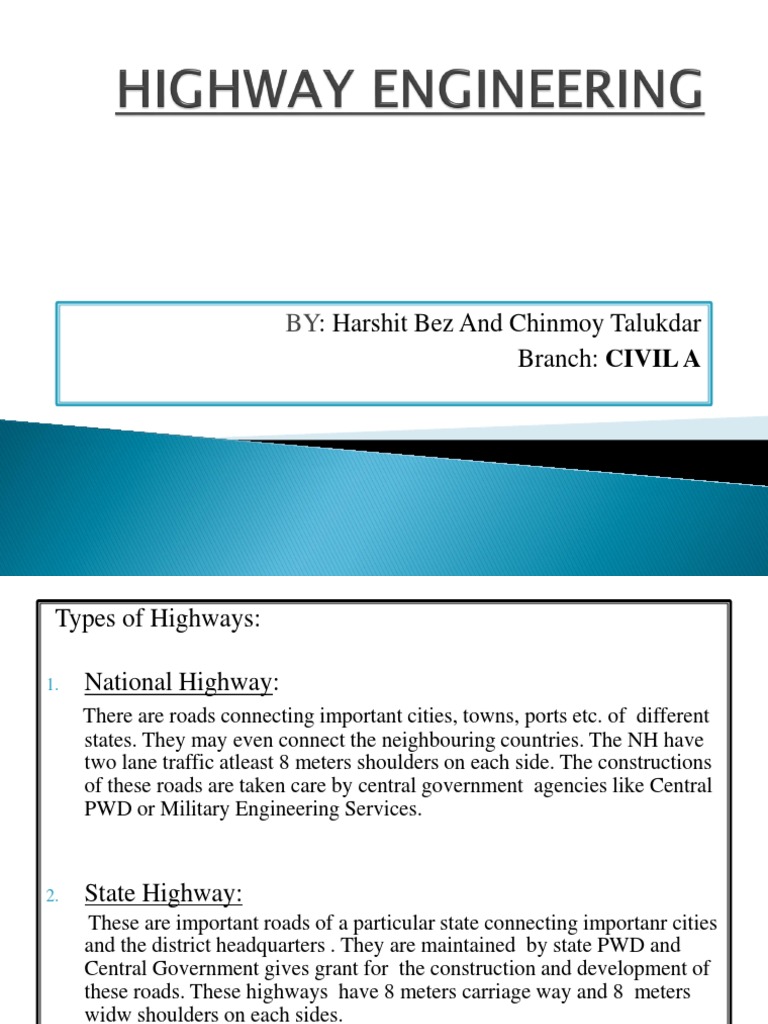 Highway Engineering | PDF | Lane | Road