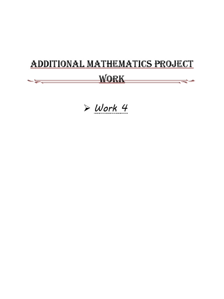 Project Work Additional Mathematics | PDF | Stock Market Index | Statistics