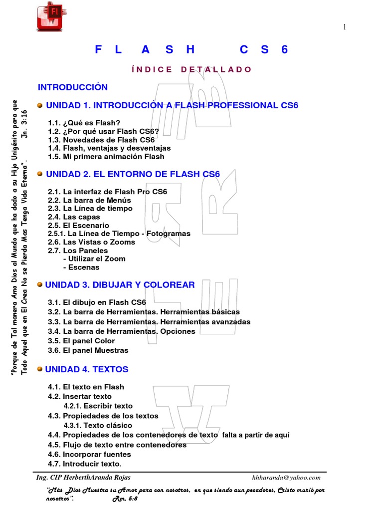 Guía Completa de Flash CS6: Tutoriales y Herramientas | PDF | Adobe Flash | Script de acción