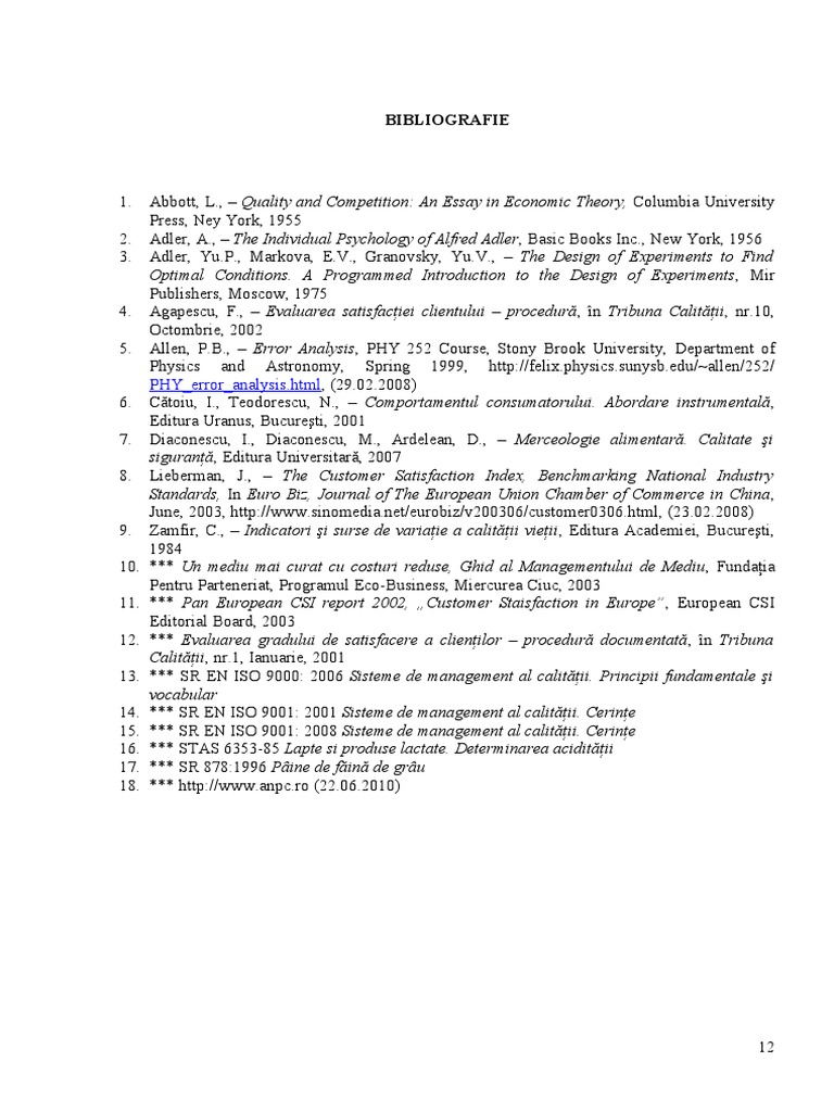 Model - Bibliografie | PDF