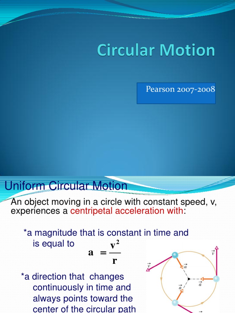 Circular Motion | PDF | Acceleration | Dynamics (Mechanics)