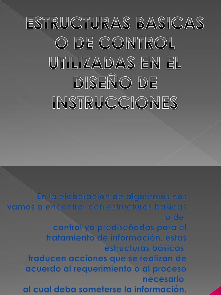 Estructuras de Control | PDF | Algoritmos | Comillas