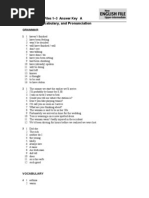 New English File 3rd Edition Upper Intermediate S.B Answer Key | PDF ...
