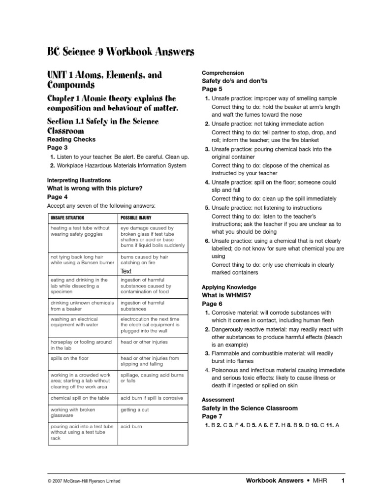 Science 9 Workbook Answers | PDF | Mitosis | Meiosis